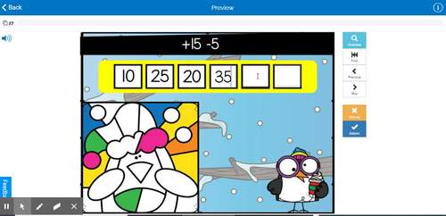 French Boom Cards Winter Patterns I Les Suites by La classe de Mme Sambrook