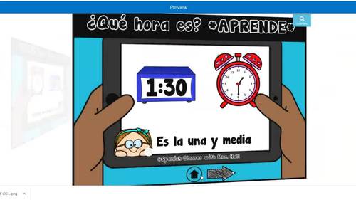 Telling Time in Spanish - Decir la hora by Spanish Classes with Mrs Hall