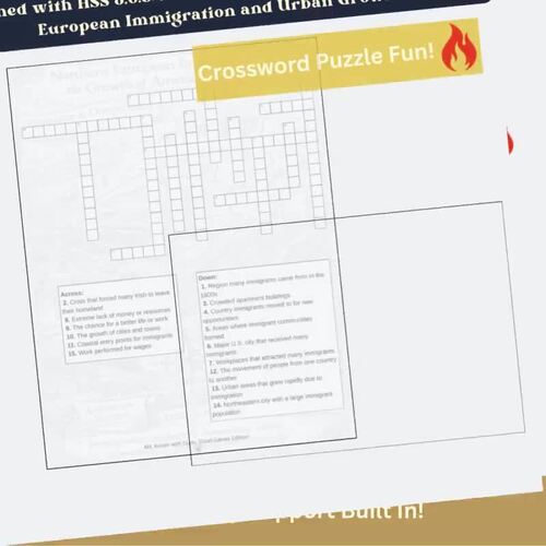Immigration Waves & Urban Growth in United States — Puzzle Pack HSS 8.6.3