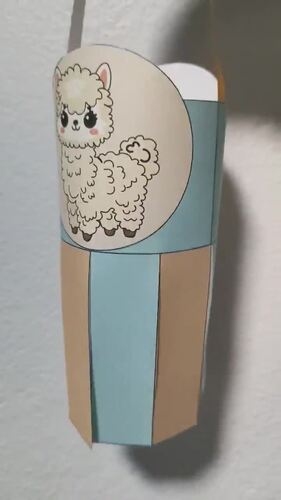 Alpaca Day Crafts Windsock Mobile Hanging Animals Forest Farm Activities