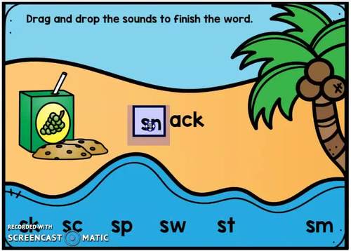 Blends Boom Cards | Word Building 1st Grade Phonics Boom Cards | TPT