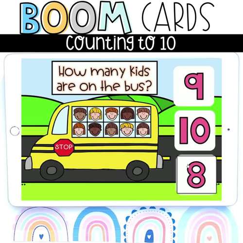 Boom Counting Kids on the Bus to 10 Digital Learning Distance Learning