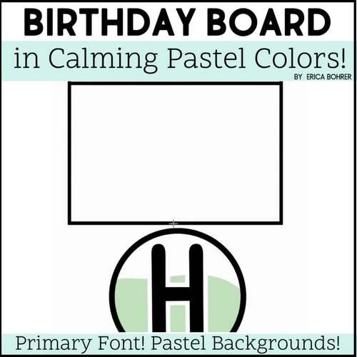 Pastel Birthday Display - Pastel Birthday Bulletin Board - Pastel ...
