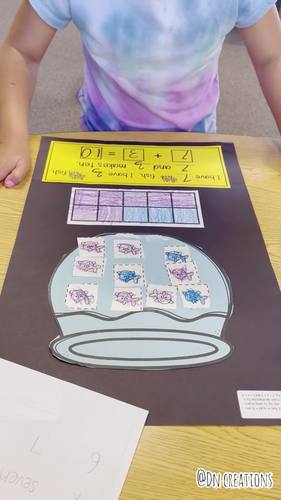 Count to 10 Fish Craft l Kindergarten Math Craft l Math Paper Craft