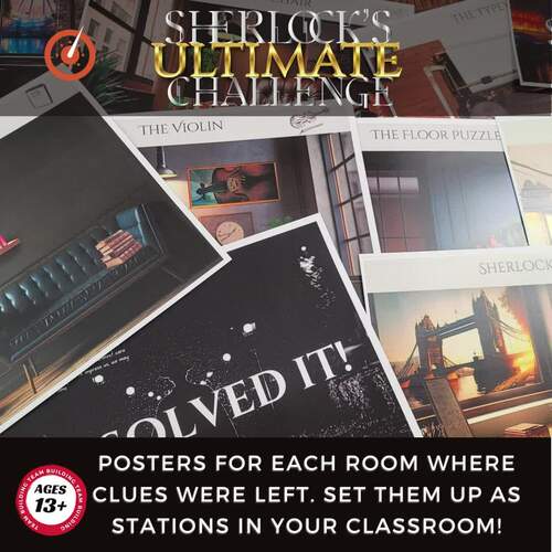 High School Team-building Escape Room, PRINTABLE Sherlock's Challenge ...