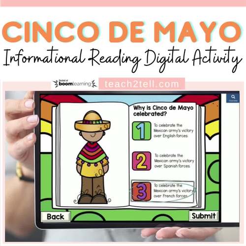 Cinco De Mayo Reading Comprehension Activities Digital Boom Cards by ...