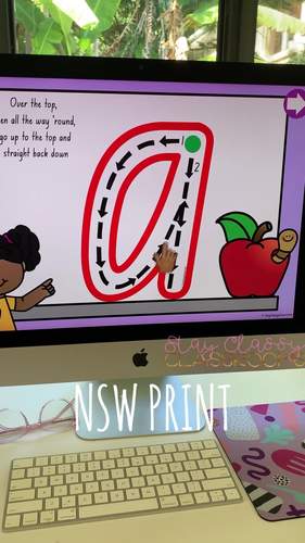 Letter Formation Rhymes Animated PowerPoint | NSW Print & Precursive