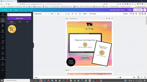 Canva Templates for TpT Square Resource Covers – Set 11 | TpT