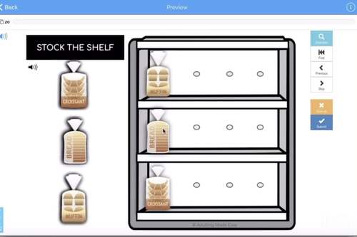 Stock the Shelf (Grocery Store) Drag & Drop Boom Cards | TpT