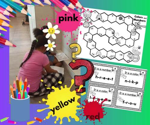 ESL/ Colors and Numbers Spelling Scavenger Hunt by ESL Classroom