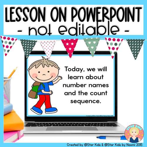 Number Names and the Count Sequence | Kindergarten Lesson and Printables