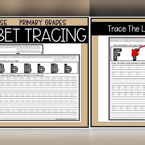 Alphabet Tracing Worksheets to Practice Letter Formation and Handwriting