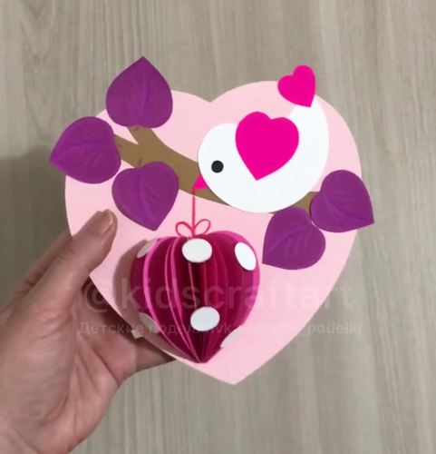 Bird Valentine’s Day craft Spring February Activity Valentines Crafts ...