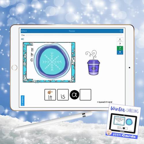 Winter Labeling Boom Cards by Speech Friend | TPT