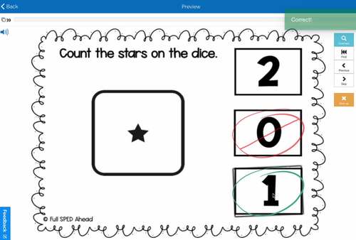 Dice Counting Numbers 0-10 Boom™ Cards Activity | TPT