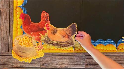 Chickens Bulletin Board Kit and Decorations Egg Theme by Bulletin Board ...