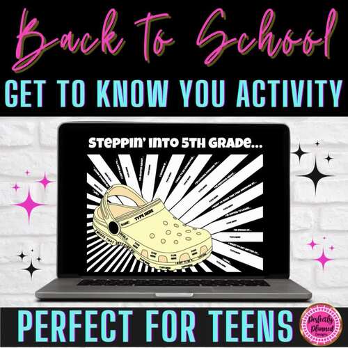 5th Grade | Back to School Croc Get to Know You | Fun Digital Activity