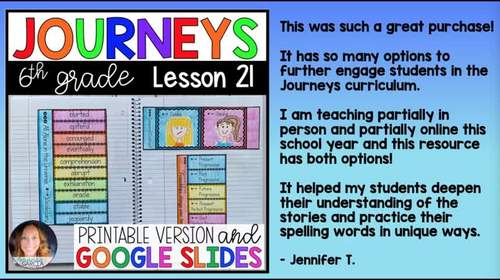 Journeys 6th Grade Lesson 22: First to Fly Supplements with GOOGLE ...