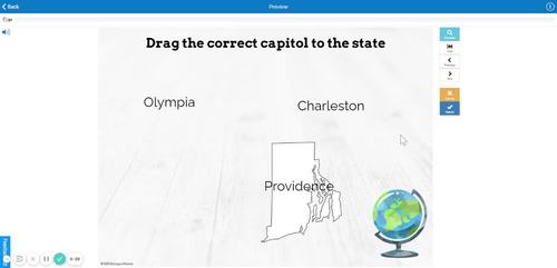 Match the U.S. State Capital Activity Boom Cards | Digital Task Cards