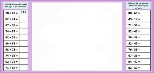 Mystery Digital Pixel Art NO PREP - Elephant 2-digit Addition and ...
