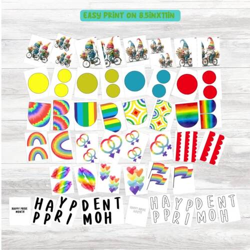 Pride Month Bulletin Board Classroom Display Door Decor Kit Printable ...