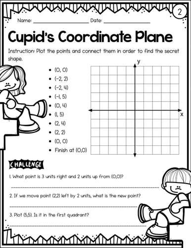 5th Grade Valentines Day Math Activities No Prep | Geometry, Stats ...