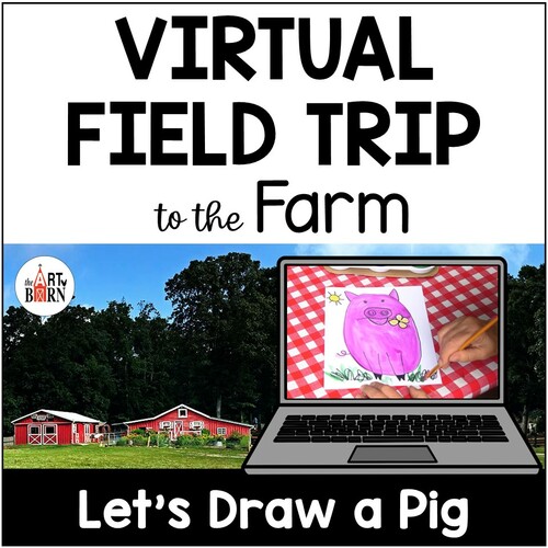 Farm-tastic Art: Let's Draw a Pig with Farmer Sue | TPT