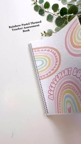 Teacher Assessment Book / Binder Pastel Rainbow Theme Victorian Curriculum