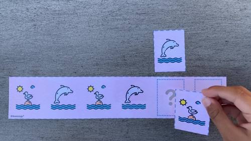 Summer Math Patterning Cards by Readology | TPT