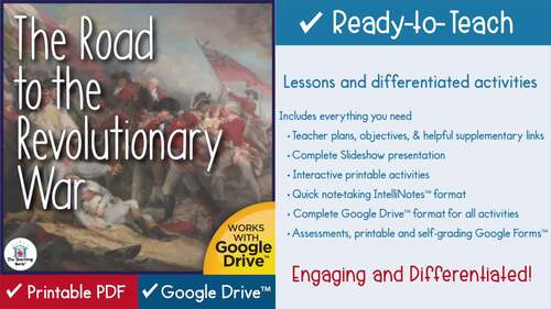 Road to the Revolutionary War United States History Unit by The ...