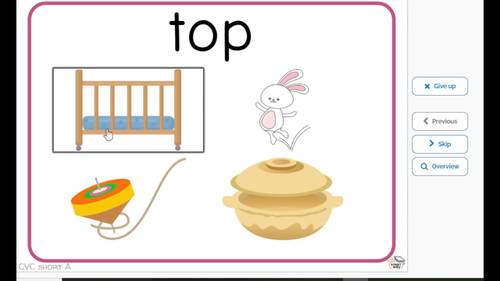 CVC Short O Picture Boom Cards by Smart Way | TPT