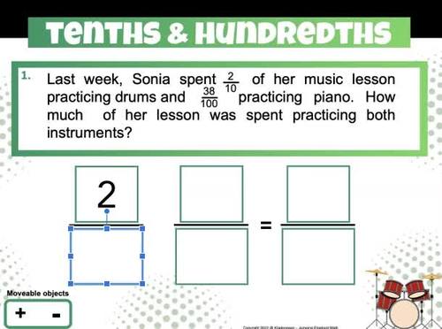Add and Subtract Tenths and Hundredths Word Problems Print and Google ...
