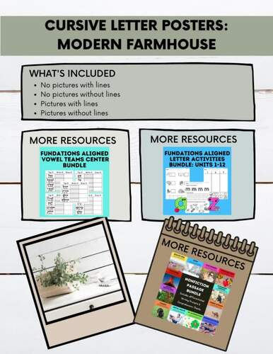 **BUNDLE** Modern Farmhouse Themed Classroom Decor by Ms Beh in K