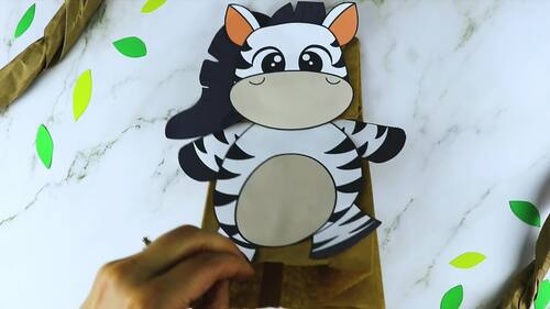 12 ULTIMATE Zoo Animal Paper Bag Puppet Craft NO PREP by Simple Mom Project