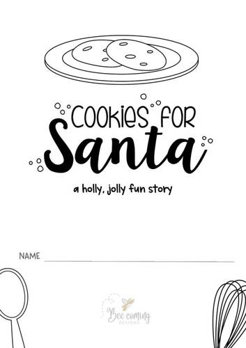 Cookies for Santa, short booklet story with reading questions | TPT