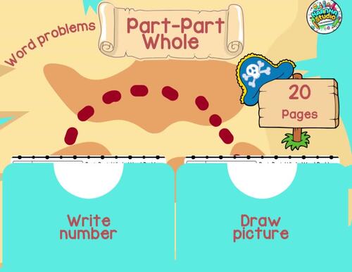 Part Part Whole Word Problems - Addition and Subtraction Missing Worksheets