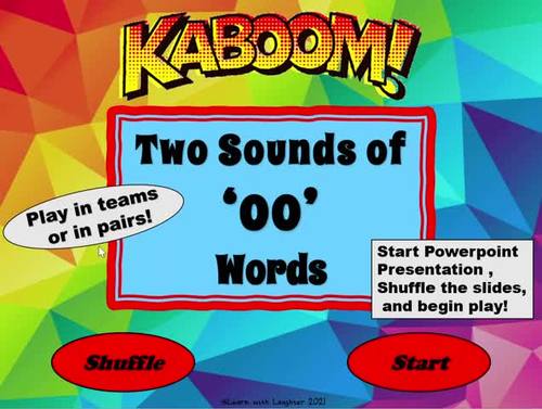KABOOM - Two Sounds of 'oo' Diphthong (3 different DIGITAL/PRINT ...