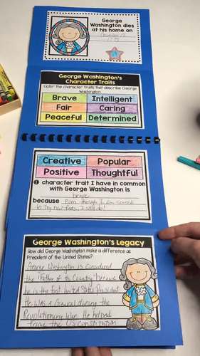 George Washington Book by Inspire Me ASAP | TPT