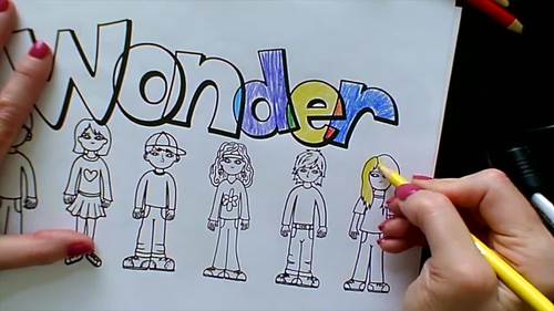 Wonder Novel Study Coloring Sheets Helps Students with Focus by Blazer ...