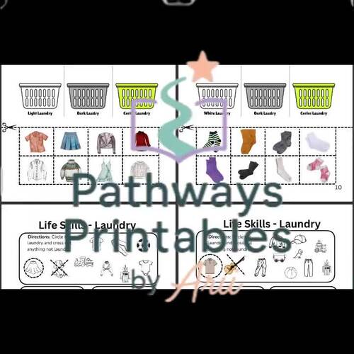 Let’s Do Laundry! Printable Life Skills for Home Living & Independence