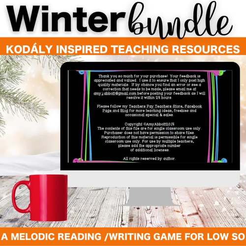 Smitten With Melody: Digital & Printable Music Practice Game for low so ...