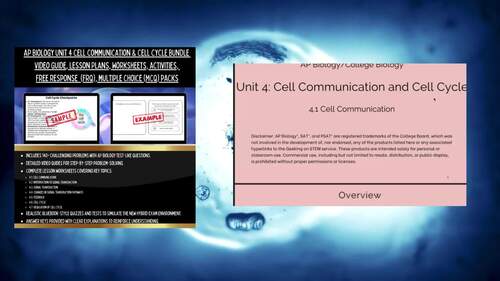 AP Biology Curriculum BUNDLE UNIT 4 Cell Communication Cell Cycle 140 ...