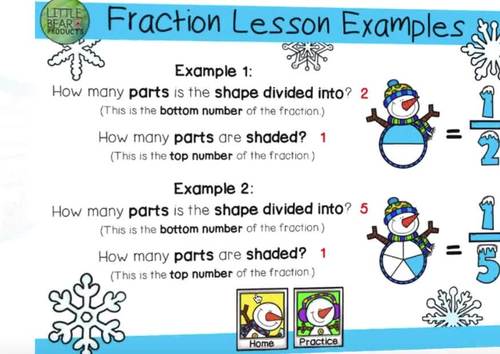 Boom Cards Math Fraction Games Introduction to Fractions Basic ...