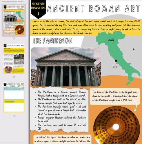 Ancient Roman Art: Art History Survey Fact File by Teach Art History