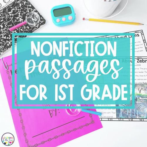 Nonfiction Reading Passages | 1st Grade | Level E-J | Comprehension