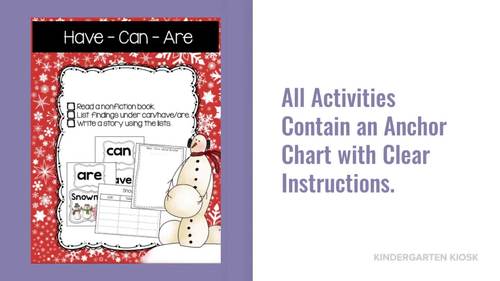Winter Writing Activities and Centers by Kindergarten Kiosk | TPT