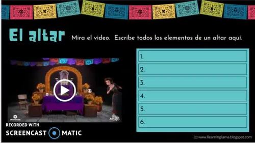 Day of the Dead Spanish DIGITAL Lesson Dia de los muertos by Llearning ...
