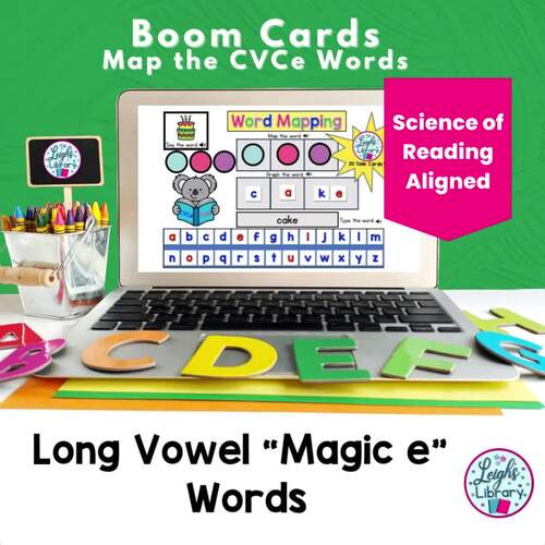 Boom Cards™ Mapping Long Vowel CVCe Words | Science of Reading Aligned