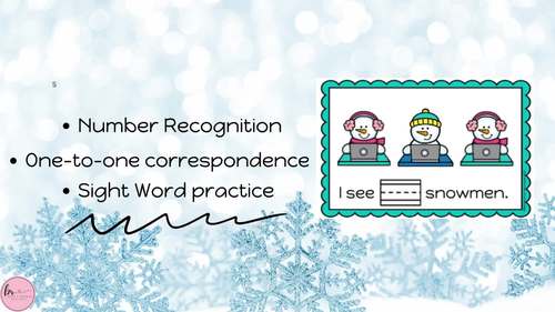 Winter Numbers to 10 Worksheets and Mini Book : Counting to 10 | TPT