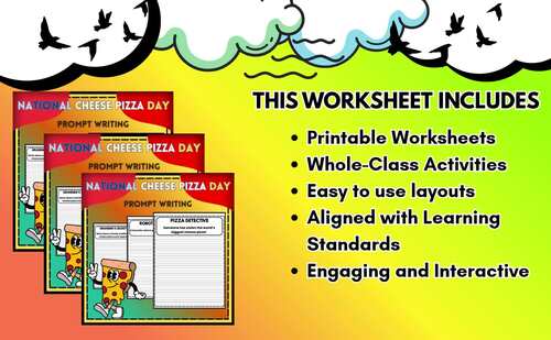 National Cheese Pizza Day Writing Prompts | 20 Fun Creative Writing ...